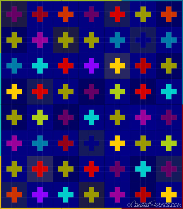1 | Scrappy Swiss Cross Quilt: the Plan – Candied Fabrics