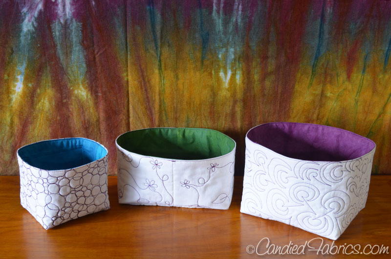 Cute little baskets from FMQ sandwiches! – Candied Fabrics
