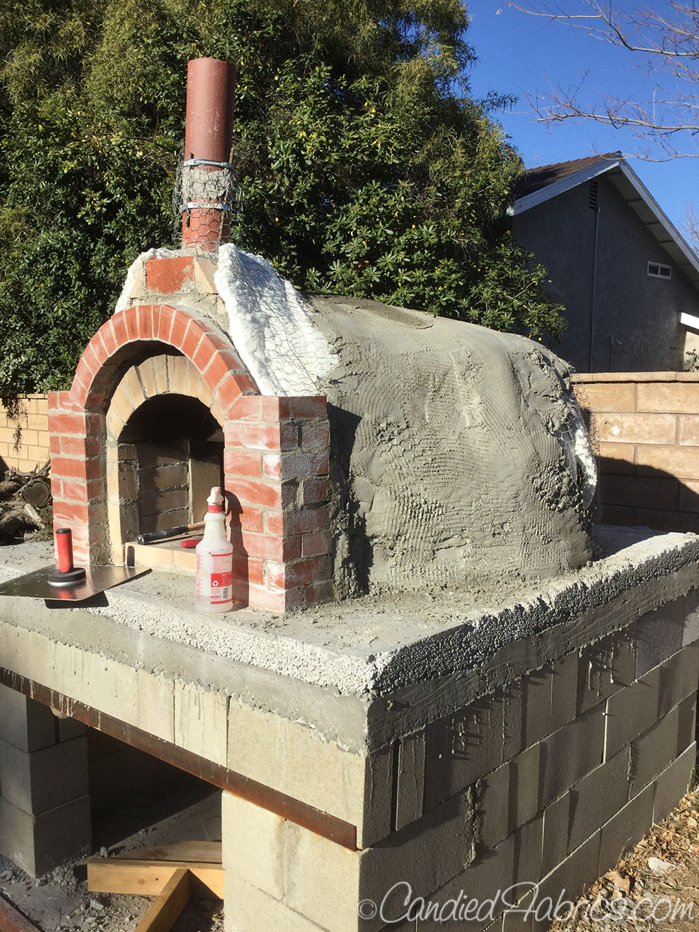 4 | Building a Brick Pizza Oven – Candied Fabrics