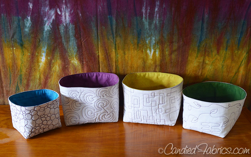 Cute little baskets from FMQ sandwiches! – Candied Fabrics