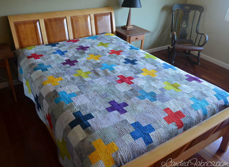 16 | My Scrappy Swiss Cross Quilt is COMPLETE!!!! – Candied Fabrics