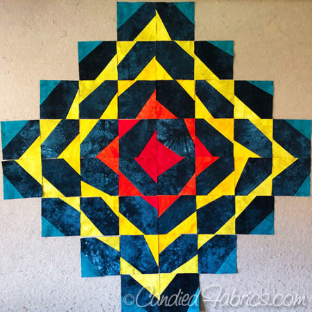 Studio Snapshots | Starting a Wonky Triangle Medallion Quilt | Candied ...